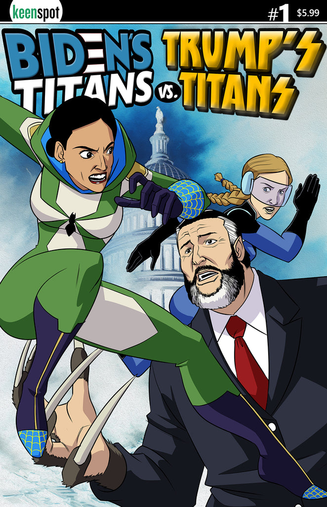 BIDEN'S TITANS VS. TRUMP'S TITANS #1 Comic Book – KeenspotShop.com