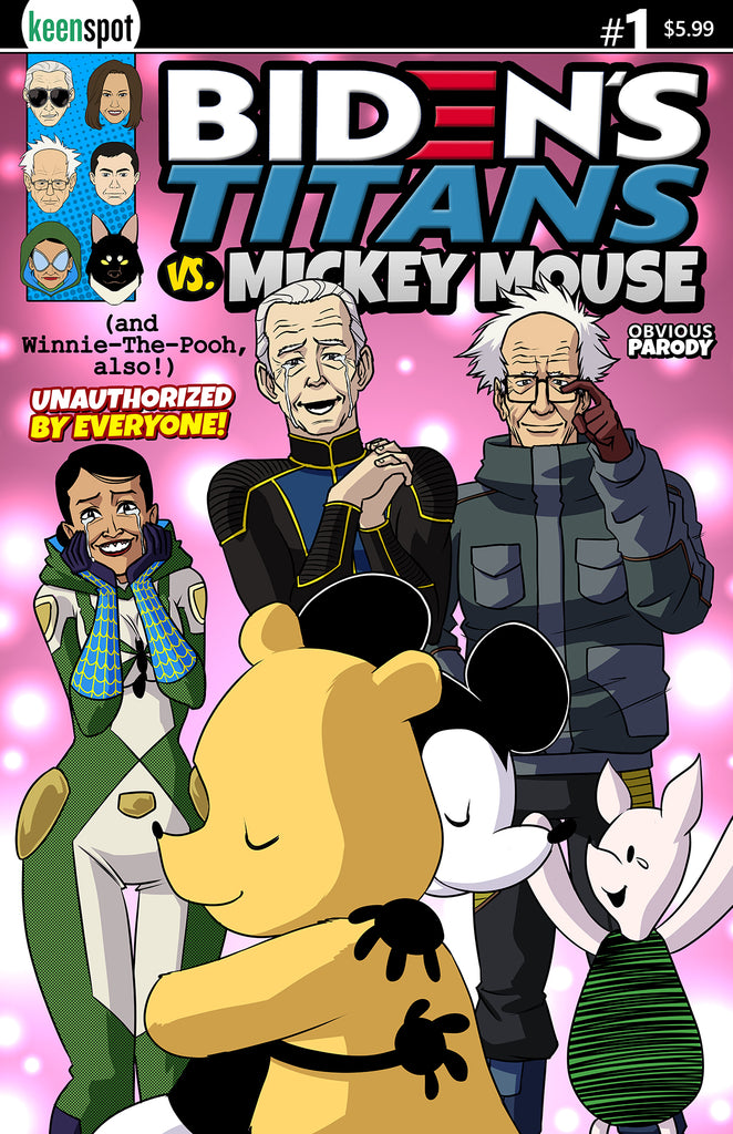BIDEN'S TITANS VS. MICKEY MOUSE #1 Comic Book – KeenspotShop.com