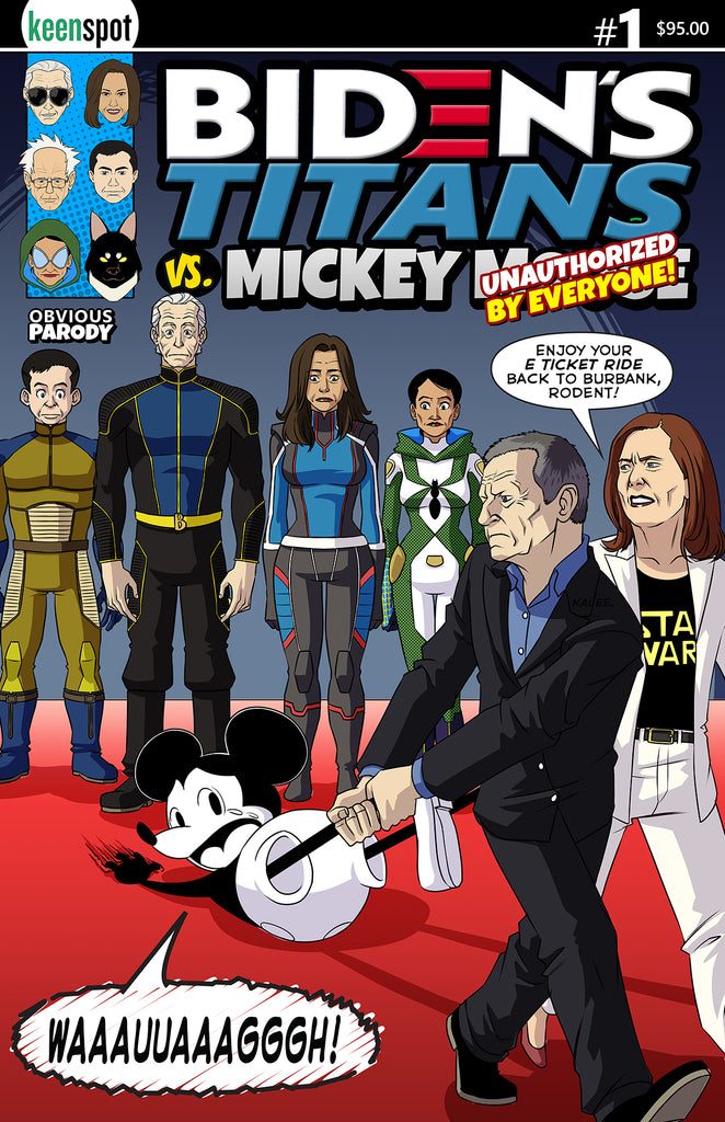 BIDEN'S TITANS VS. MICKEY MOUSE #1 Comic Book – KeenspotShop.com